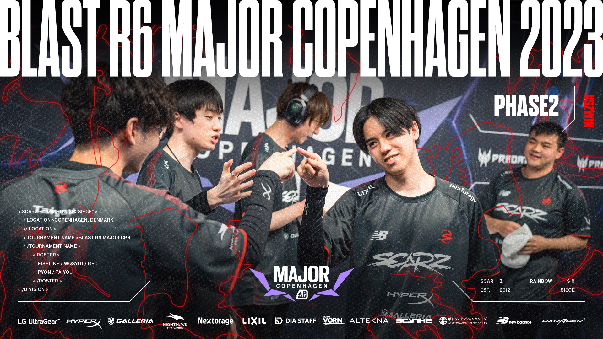 【BLAST R6 Major】Phase 3進出まであと1勝のSCARZが復活の古豪Nipに挑む / BLAST R6 Major ...