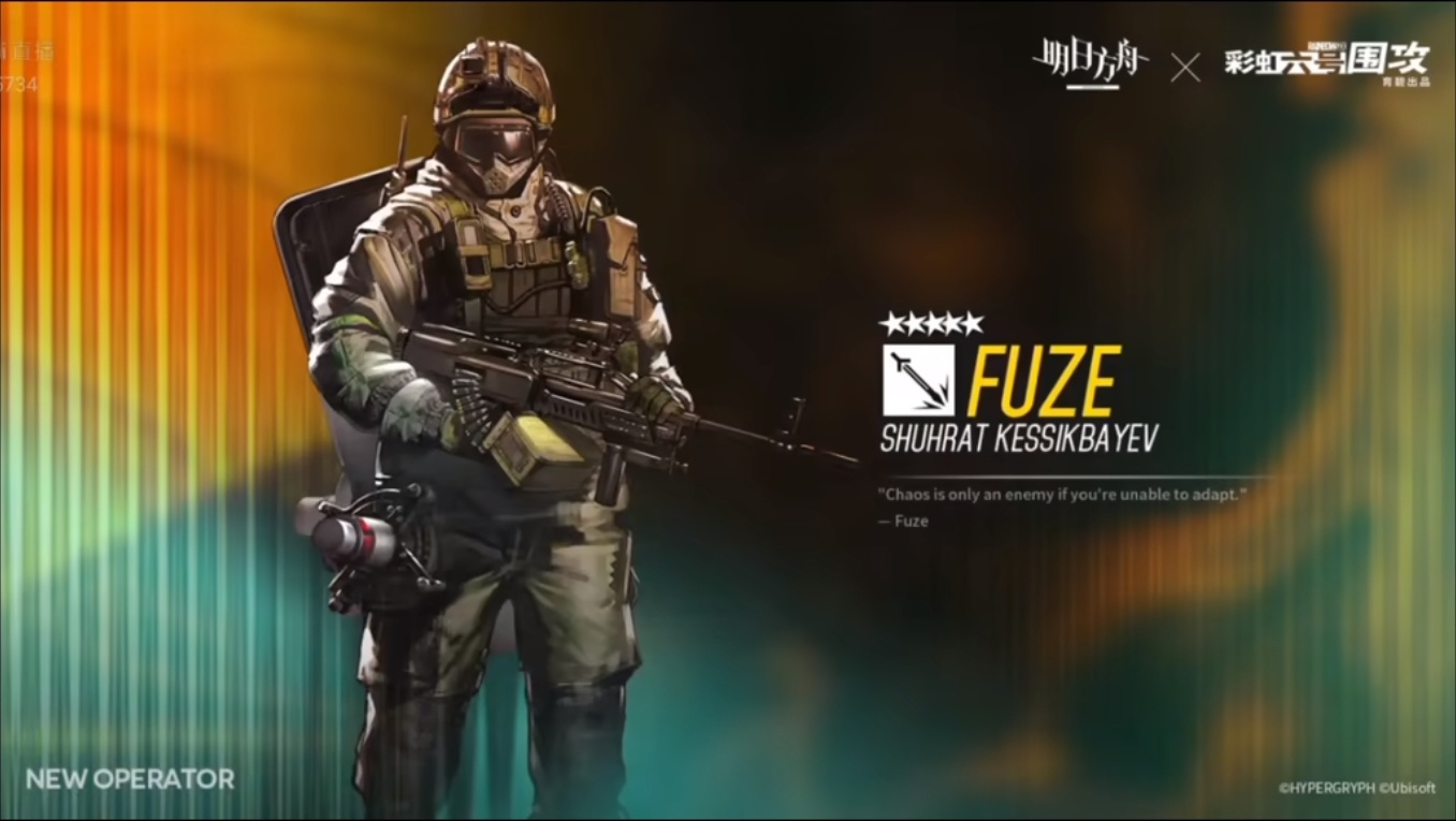 【R6S】「アークナイツ」と「レインボーシックスシージ」のコラボが再び開催 / 新たにFuzeがアークナイツ内に登場！ | SiegeGamers
